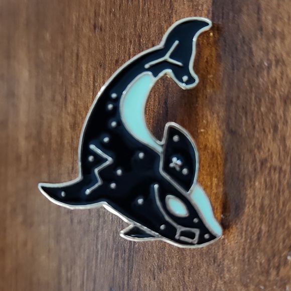 Jewelry | Killer Whale Orca With Constellations Metal Pin | Poshmark